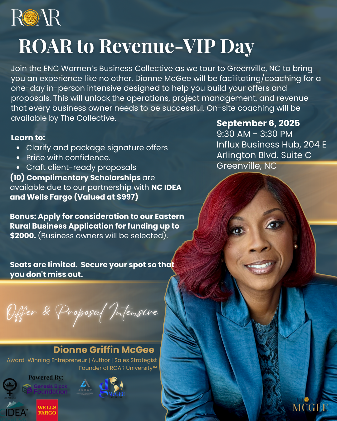 ROAR to Revenue™ VIP Day – Free Seat (Sponsored) – DG McGee Enterprises